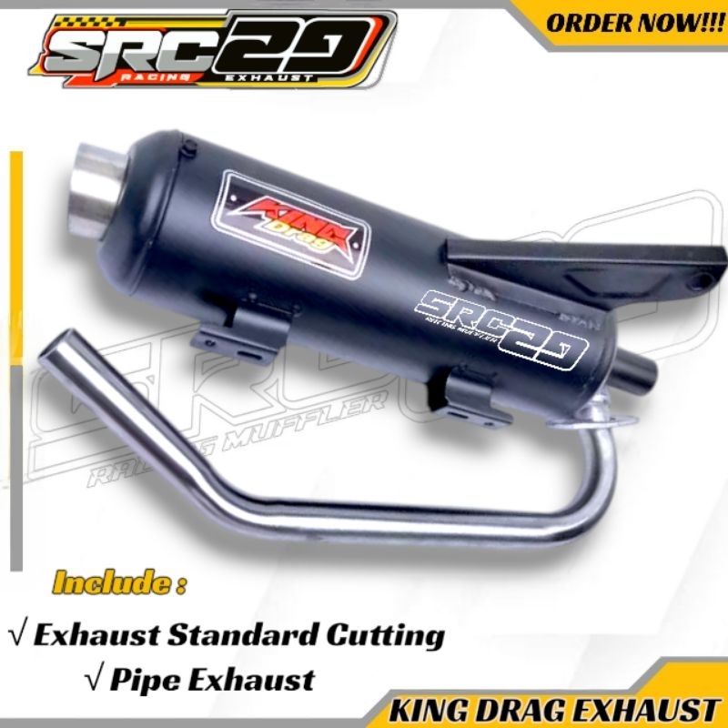 Jual ekzos KING DRAG STD EXHAUST STANDARD CUTTING 28mm for Yamaha Ego ...