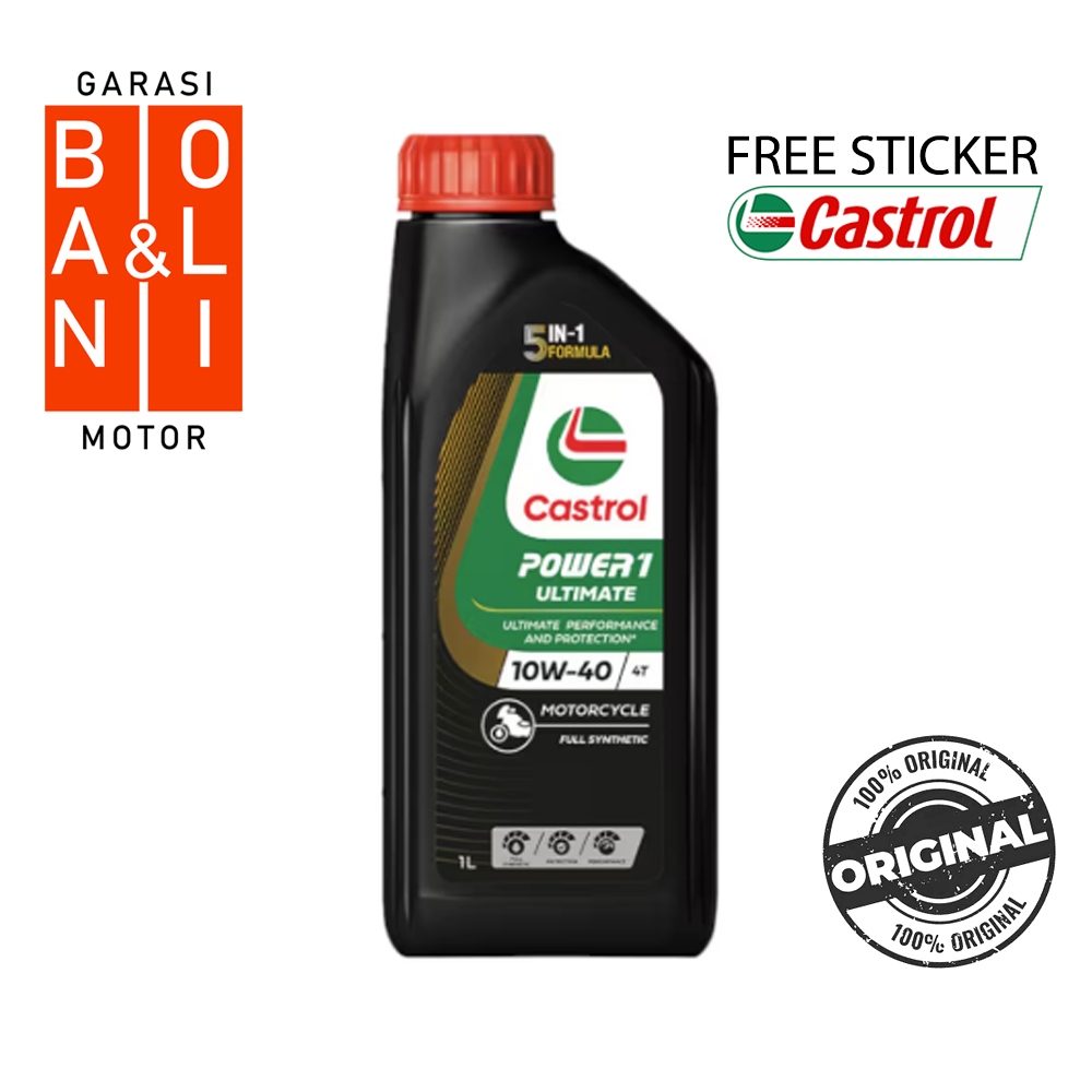Jual Castrol Power 1 Ultimate 10w-40 1L Oli Mesin Motor Oli Motor 4T Full Synthetic | Shopee ...