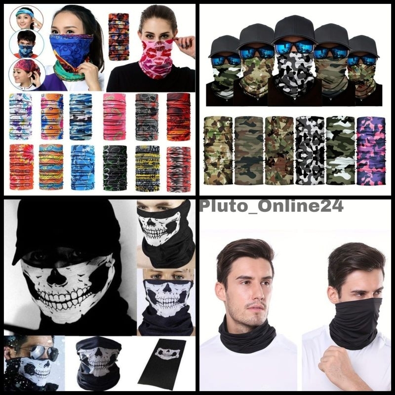 Jual Buff Multifungsi Tanpa Jahitan Motif Tengkorak - Army - Tengkorak ...