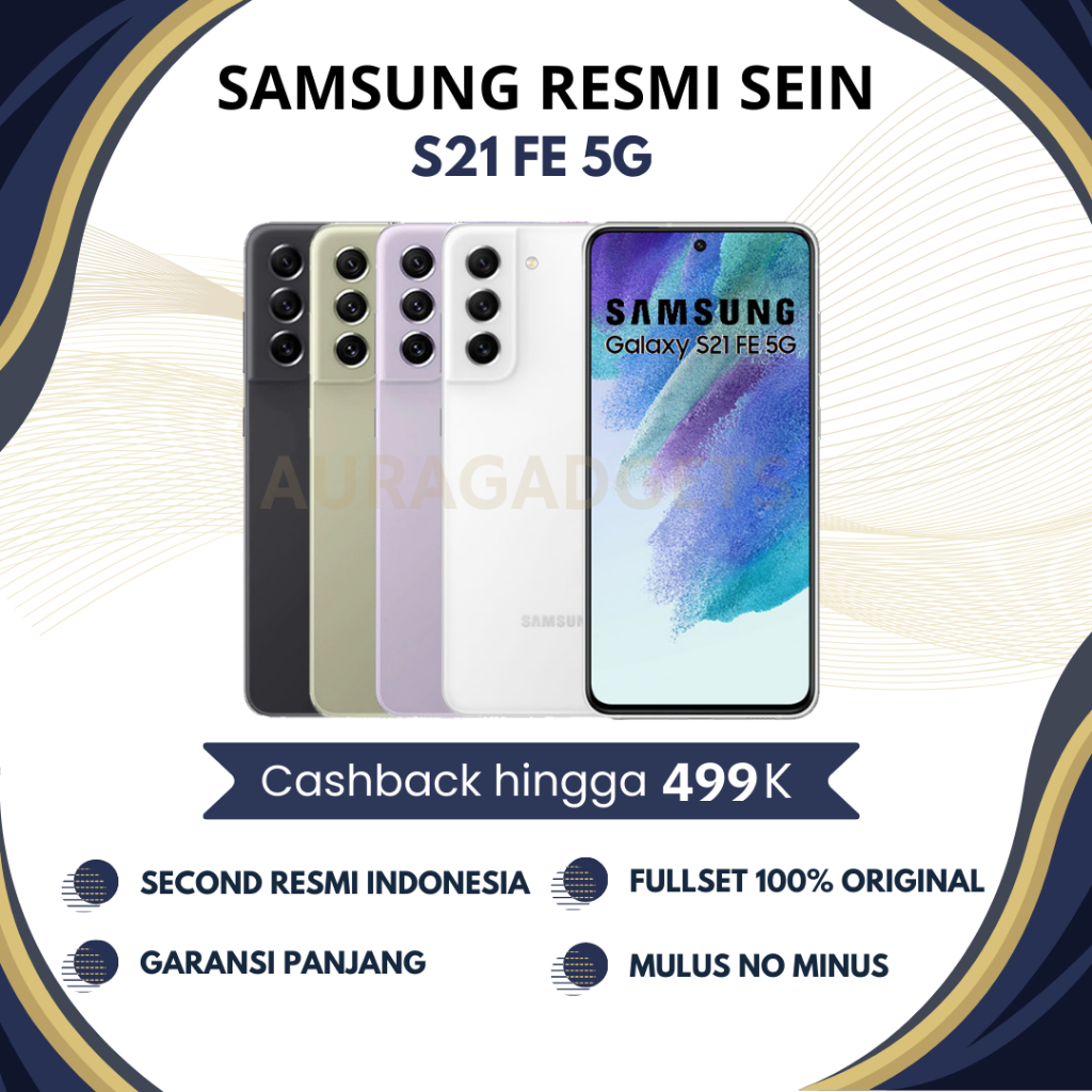 Jual SAMSUNG S21 FE 5G SEIN DUAL SIM| 256GB| RAM 8GB | FUNGSI NORMAL ...