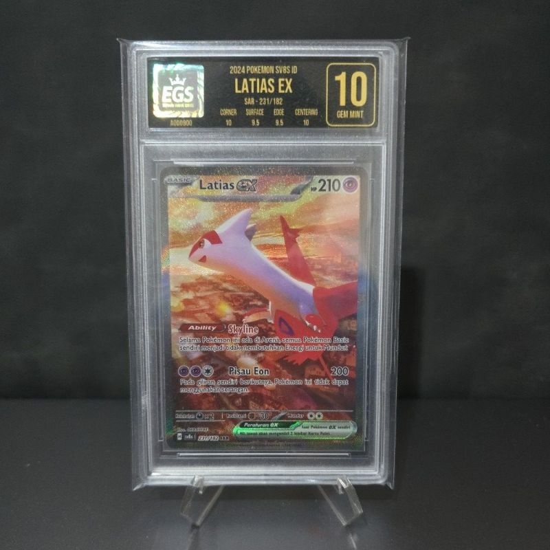Jual latias ex sar egs 10 gem mint kilat rasi original slab grading by emporiumgrading | Shopee ...