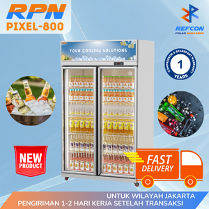 Jual Showcase 2 Pintu RPN PIXEL 800 / PIXEL800 Display Cooler 800 Liter ...