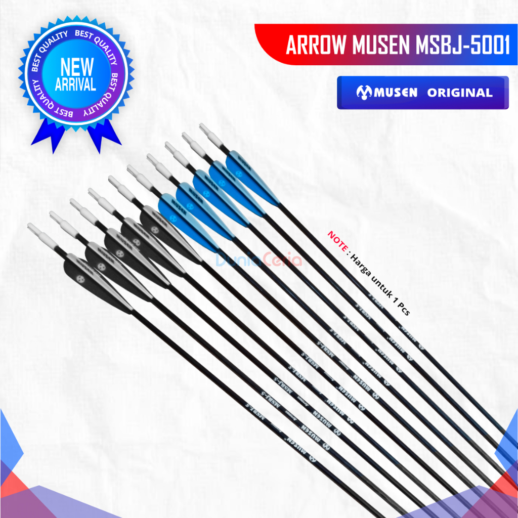 Jual Anak Panah Arrow Musen Fiber Fiberglass 5mm MSBJ-5001 | Shopee ...
