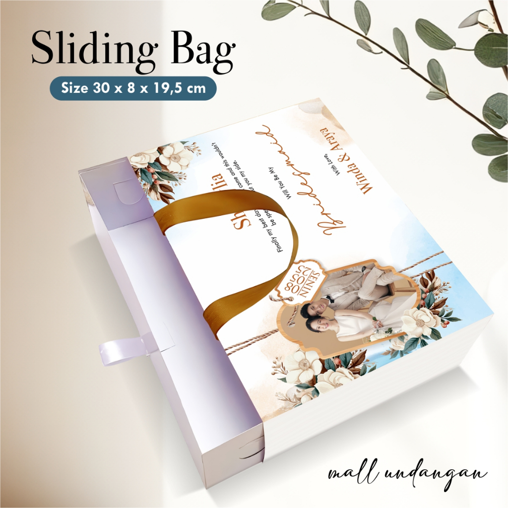 Jual SLIDING BAG GIFT CUSTOM - TAS PAPER BAG SIMPLE MURAH - SLIDING BOX ...