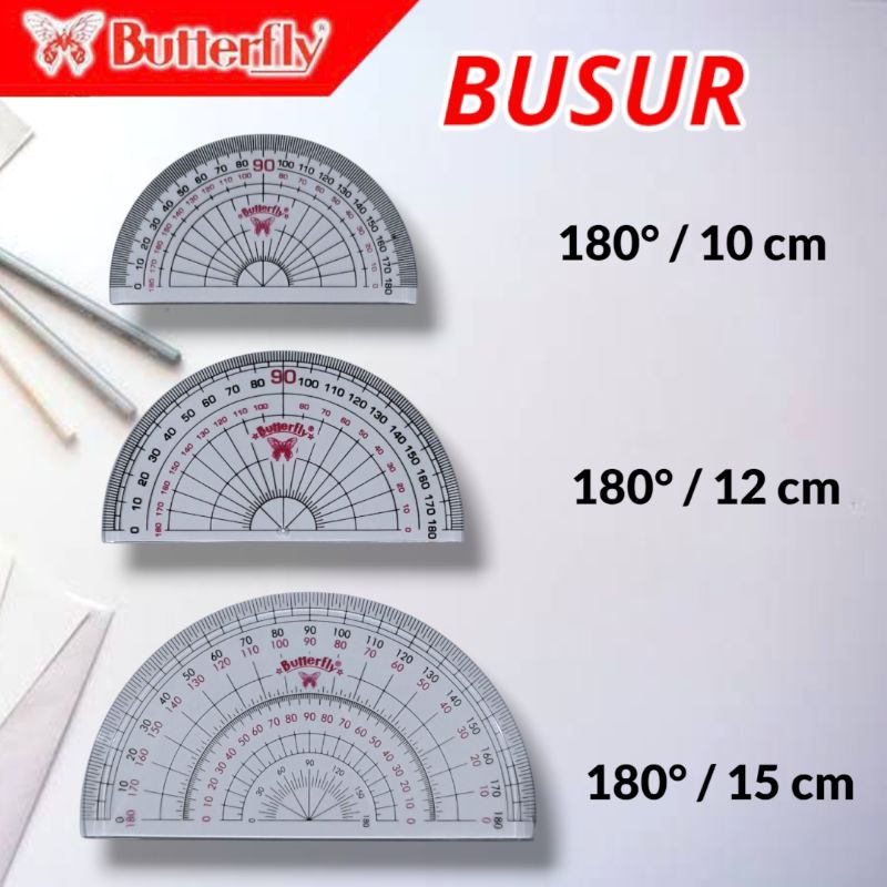 Jual BUSUR BUTTERFLY TEBAL 180 DERAJAT 10CM / 12CM /15CM (PCS) | Shopee ...