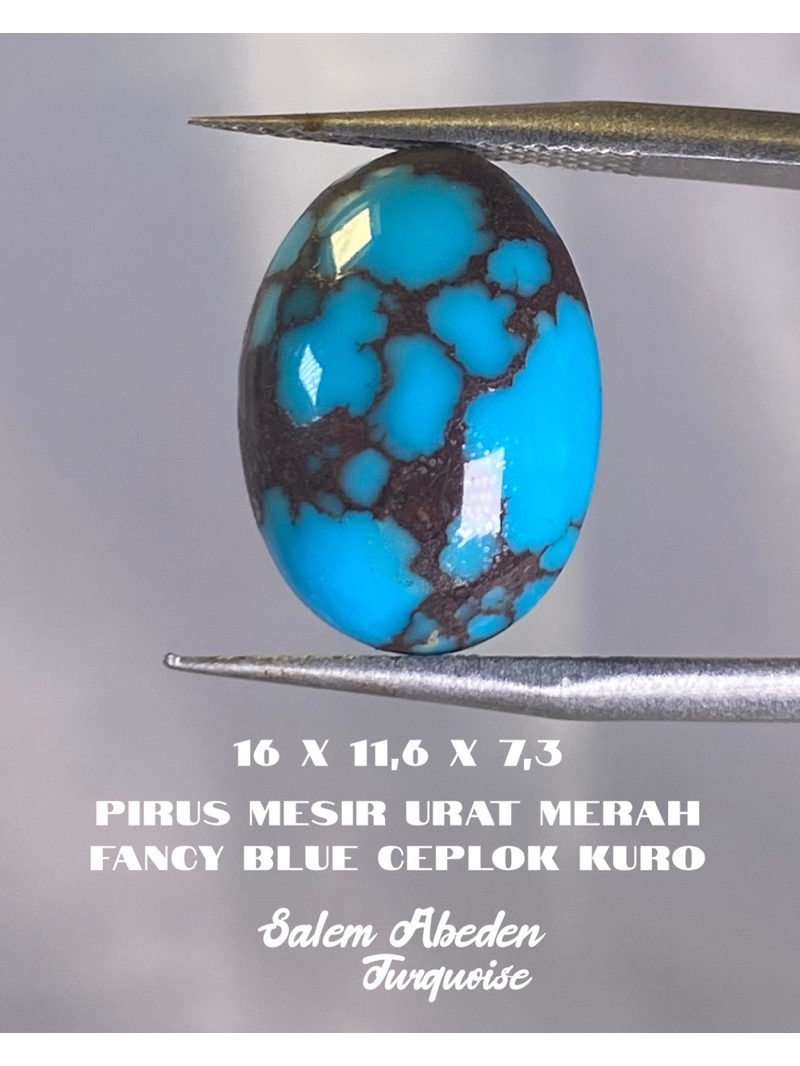 Jual EGYPTIAN TURQUOISE RED VEIN NATURAL ORIGINAL | Shopee Indonesia