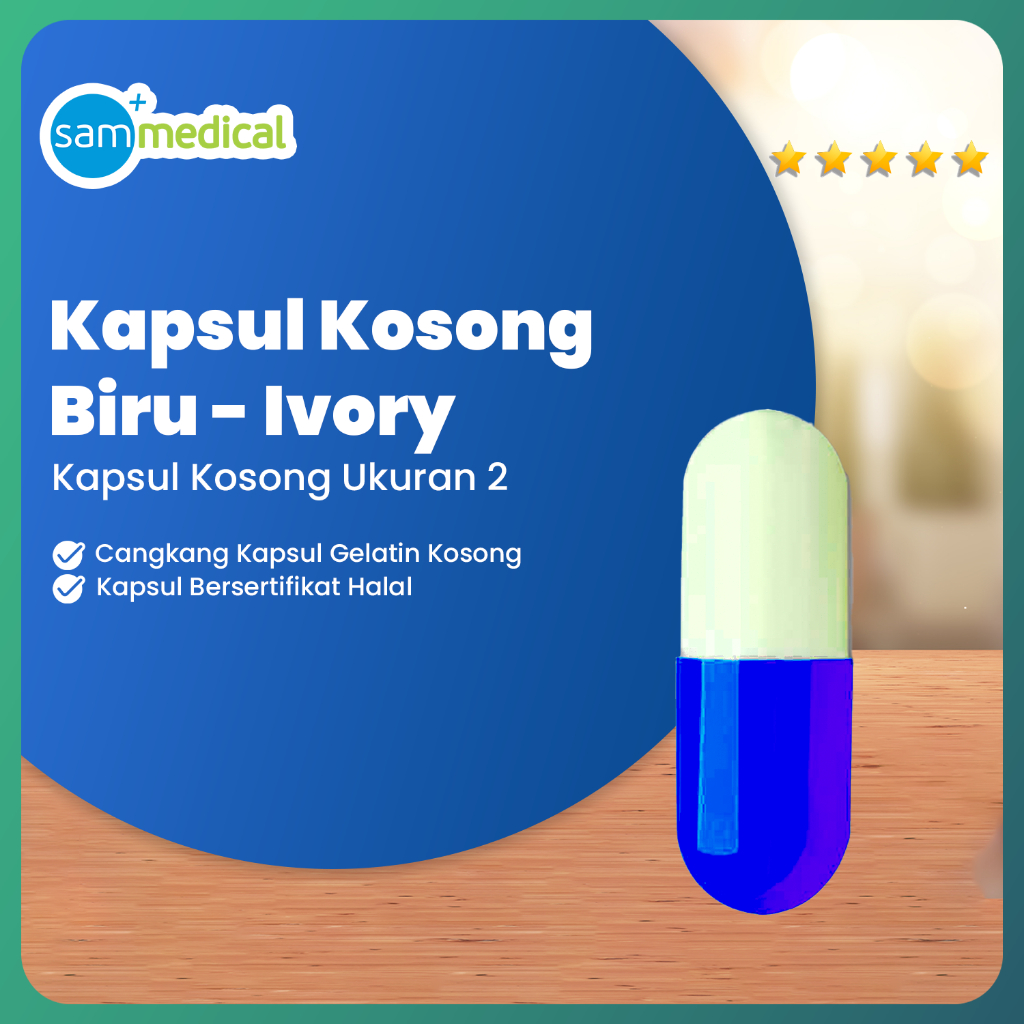 Jual Kapsul Kosong Blue Ivory / Cangkang Kapsul Kosong / Kapsul ...