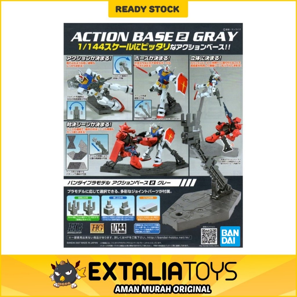 Jual Action Base 2 Gray - Display Stand Base Gundam - Bandai | Shopee ...