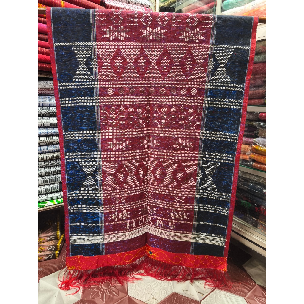 Jual Ulos Toba Sadum Angkola Cantik Jumbo Merah Maroon | Shopee Indonesia