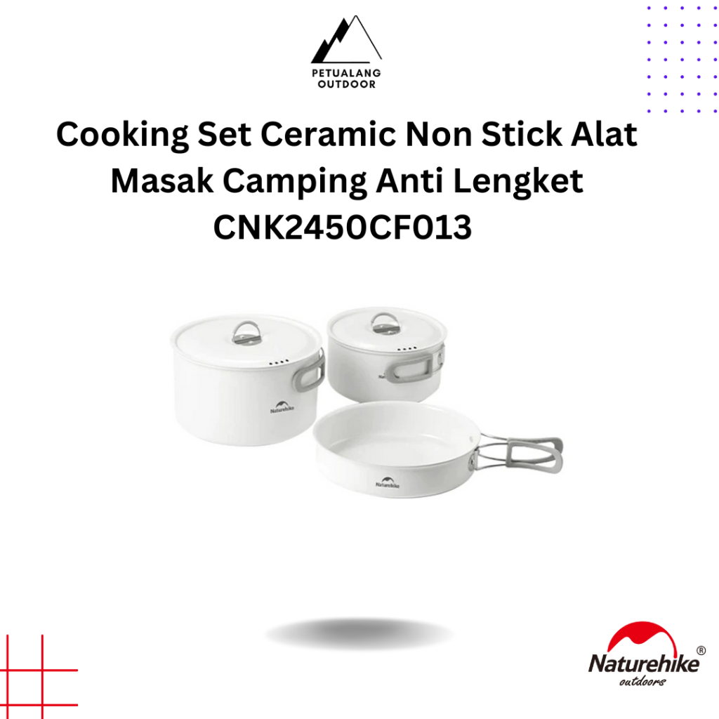 Jual Naturehike Cooking Set Ceramic Non Stick CNK2450CF013 Alat Masak ...