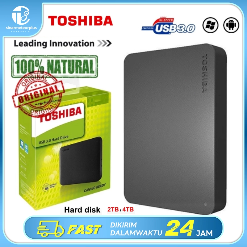 Jual Toshiba Canvio Basic 2TB HD Hardisk Eksternal / HDD External USB 3.0 Portable Hardisk ...