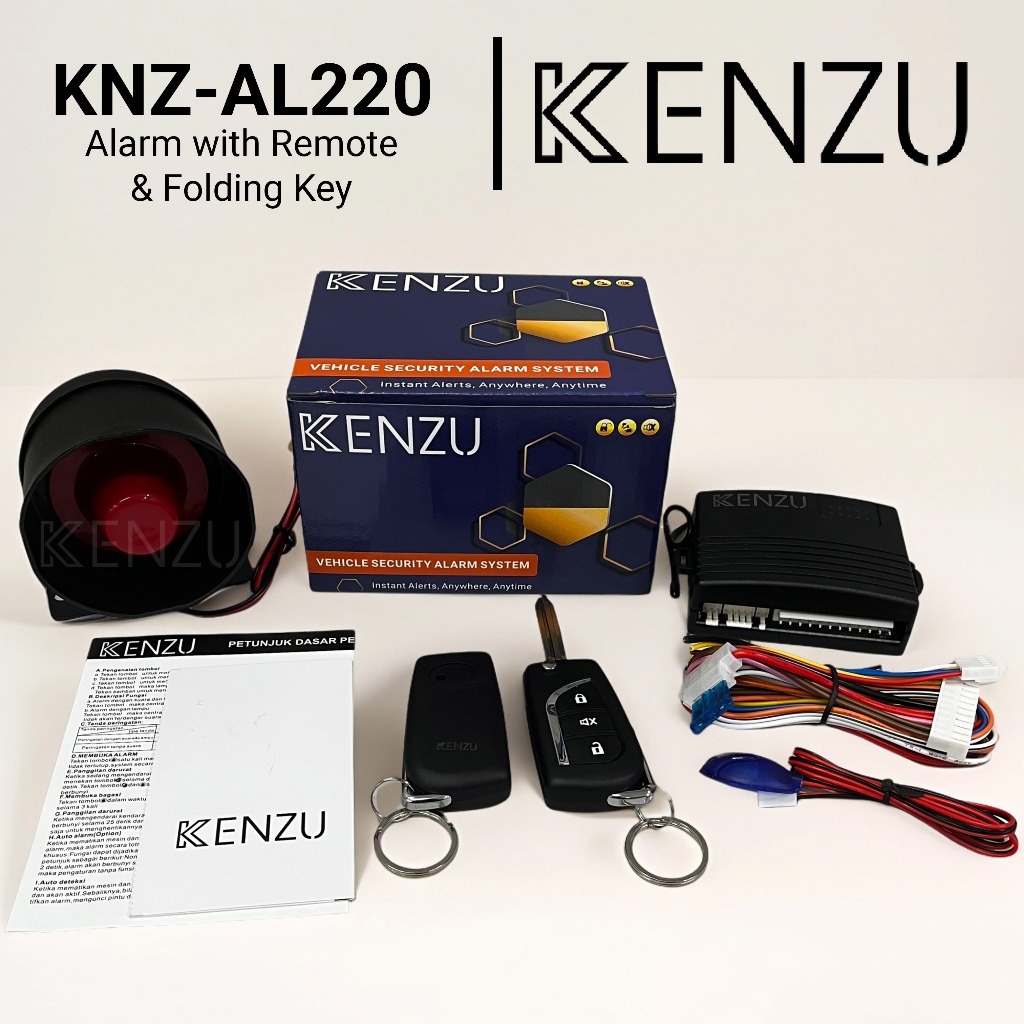 Jual KENZU Alarm Mobil | Remote Control, Anti-Theft, Easy Install ...