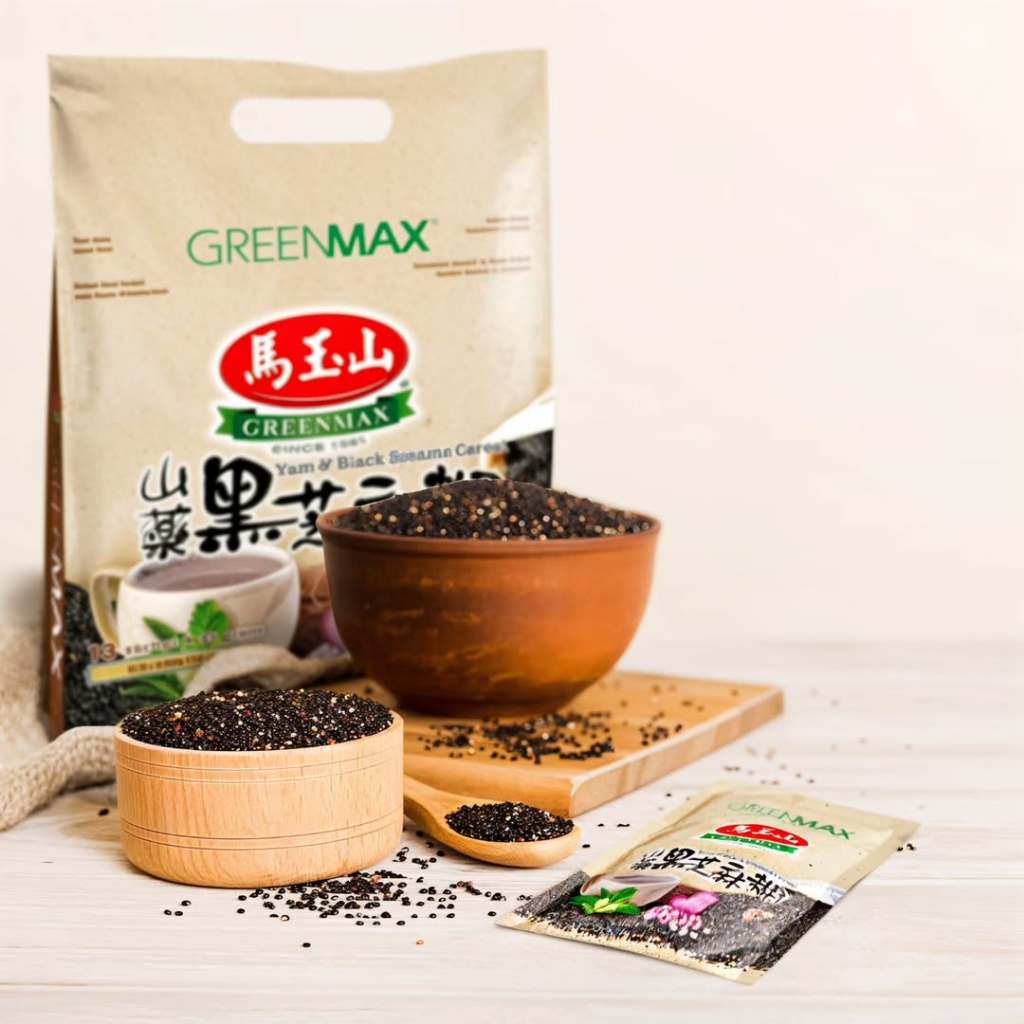Jual GREENMAX Yam & Black Sesame Cereal Bubur talas wijen hitam ...