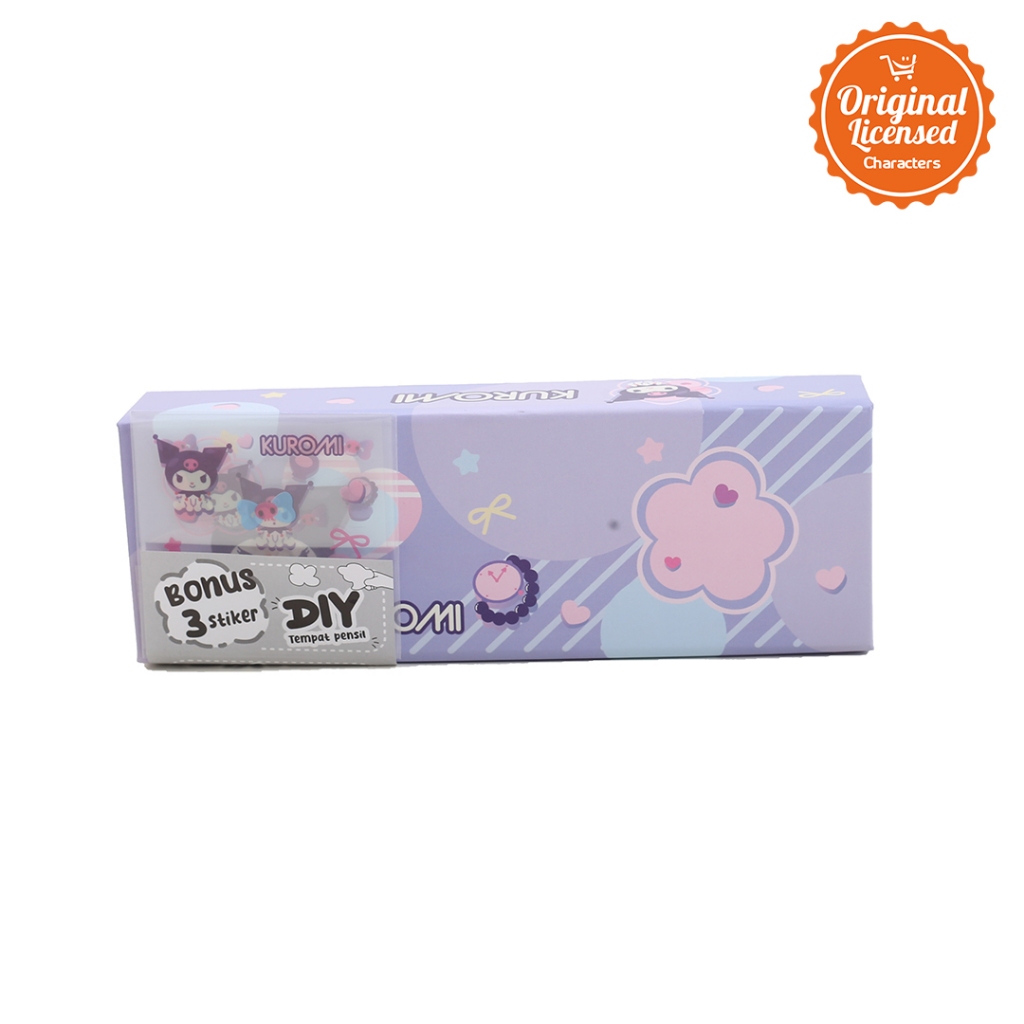Jual Kuromi Paper Pencil Case With DIY Sticker 20x3 cm | Shopee Indonesia