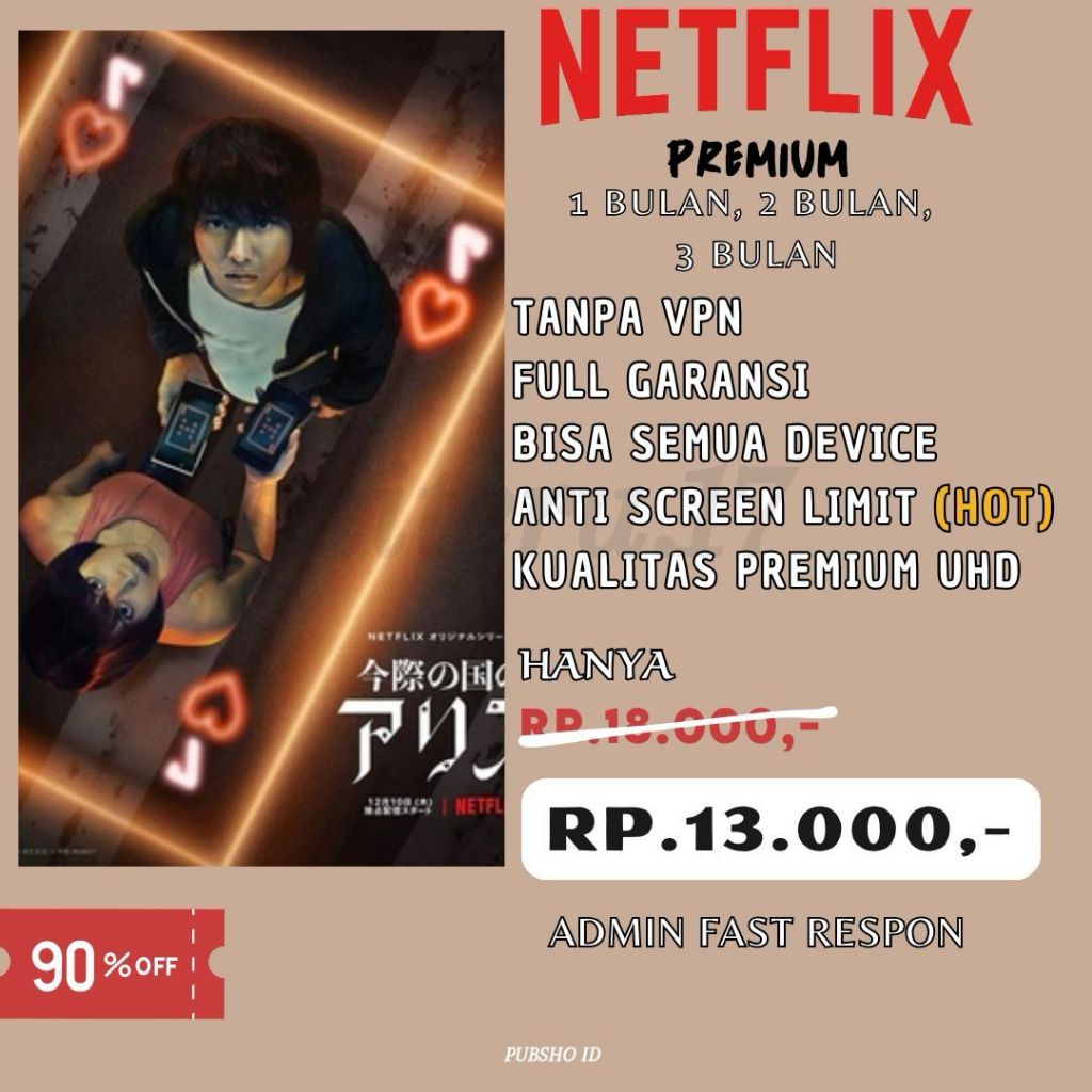 Jual NETFLIXX 1-3 BULANN MURAH ANTI HOLD TANPA VPN [FULL GARANSI] DIJAMIN | Shopee Indonesia