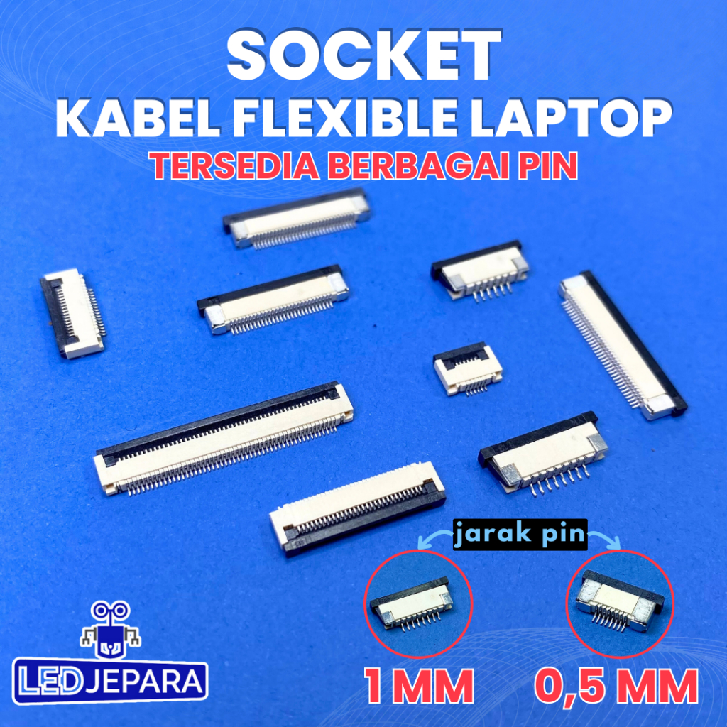 Jual Socket Kabel Flexible Konektor Kabel Fleksibel Male dan Female ...
