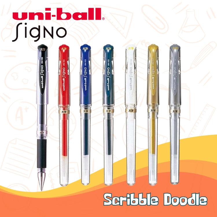 Jual UNI UniBall Signo Broad UM-153 Gel Pen / Pulpen Sign Pen Uni Ball ...