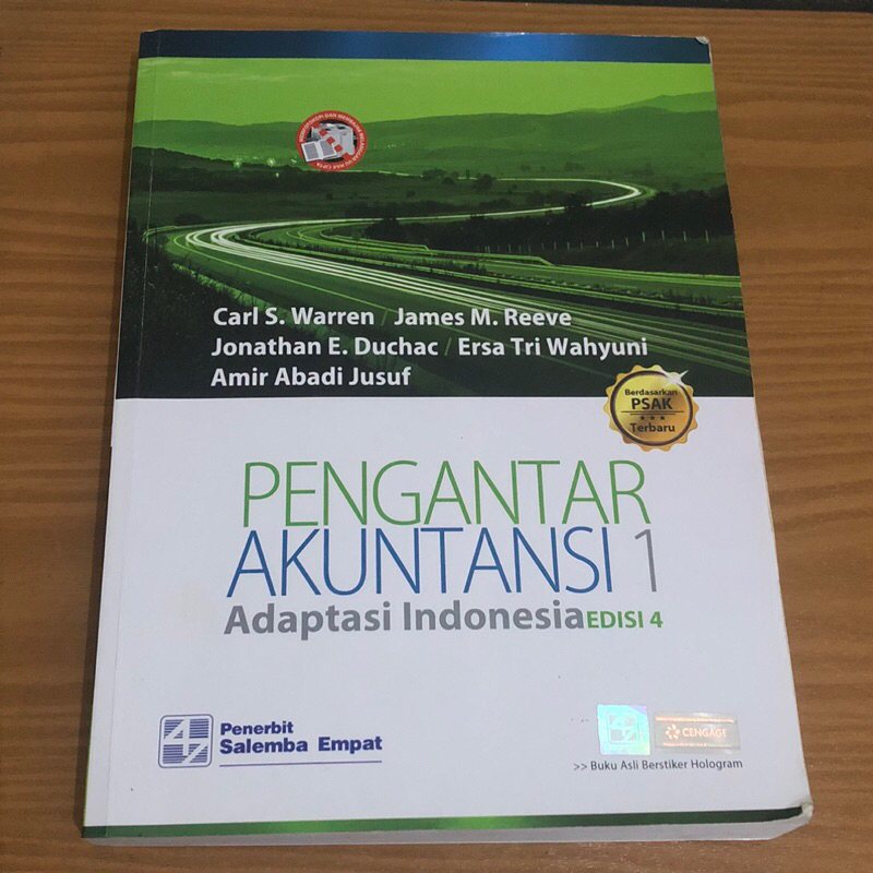 Jual BUKU PENGANTAR AKUNTANSI 1 (ADAPTASI INDONESIA) EDISI 4 by Warren dkk | PENERBIT SALEMBA ...