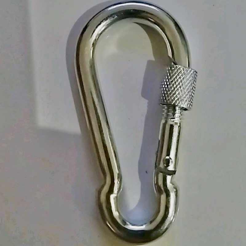 Jual CARABINER HOOK NUT ULIR M10 KARABINER BESI GALVANIS | Shopee Indonesia