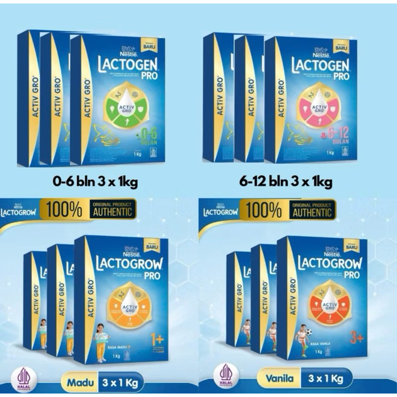 Jual NESTLE LACTOGEN PRO 1 / LACTOGEN PRO 2 / LACTOGROW 1+ / LACTOGROW ...
