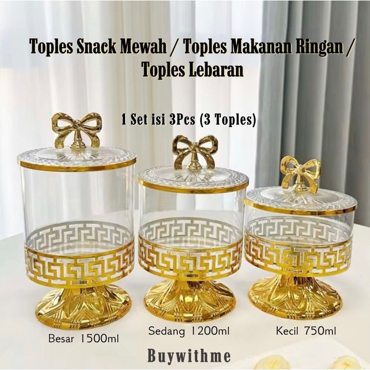 Jual Toples Snack Plastic Mewah / Toples Snack Emas / Toples Plastik ...