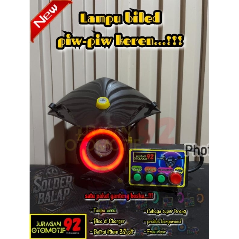 Jual lampu variasi biled sepeda lampu depan sepeda tanpa aki | Shopee ...