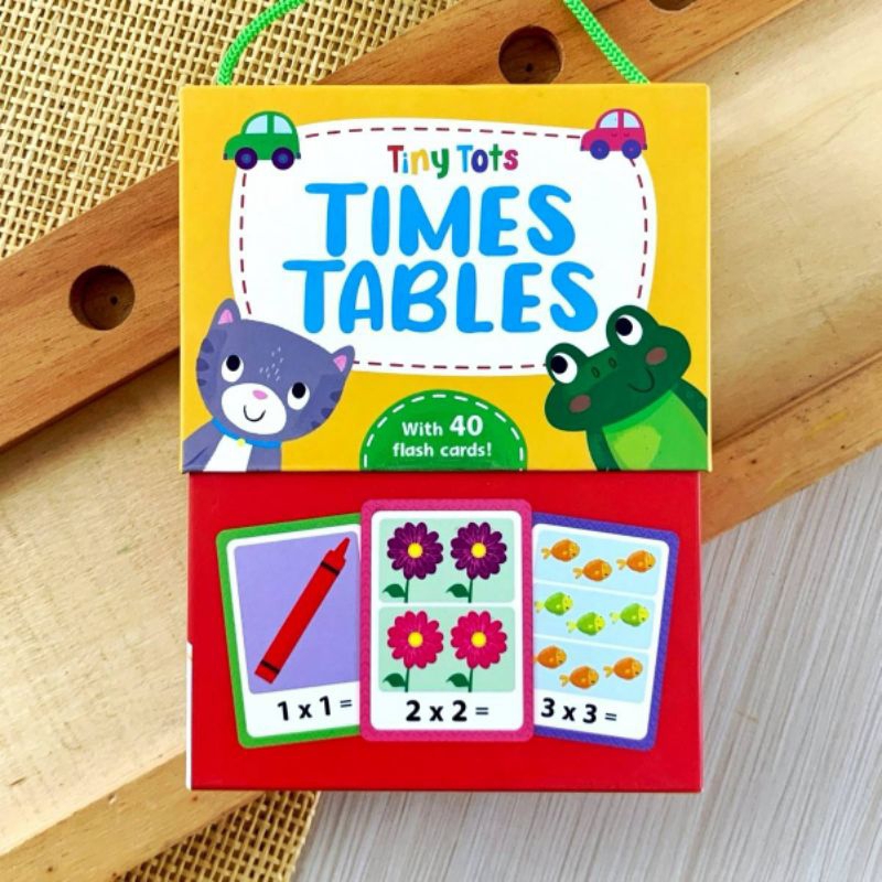 Jual Tiny Tots Times Tables with 40 Flash Cards | Shopee Indonesia