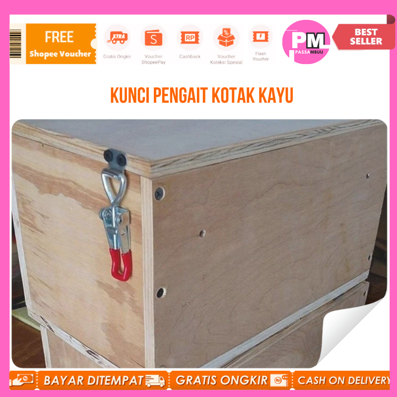 Jual Kunci pengait kotak kayu / HELTC Kunci Pengait Kotak Kayu Quick ...