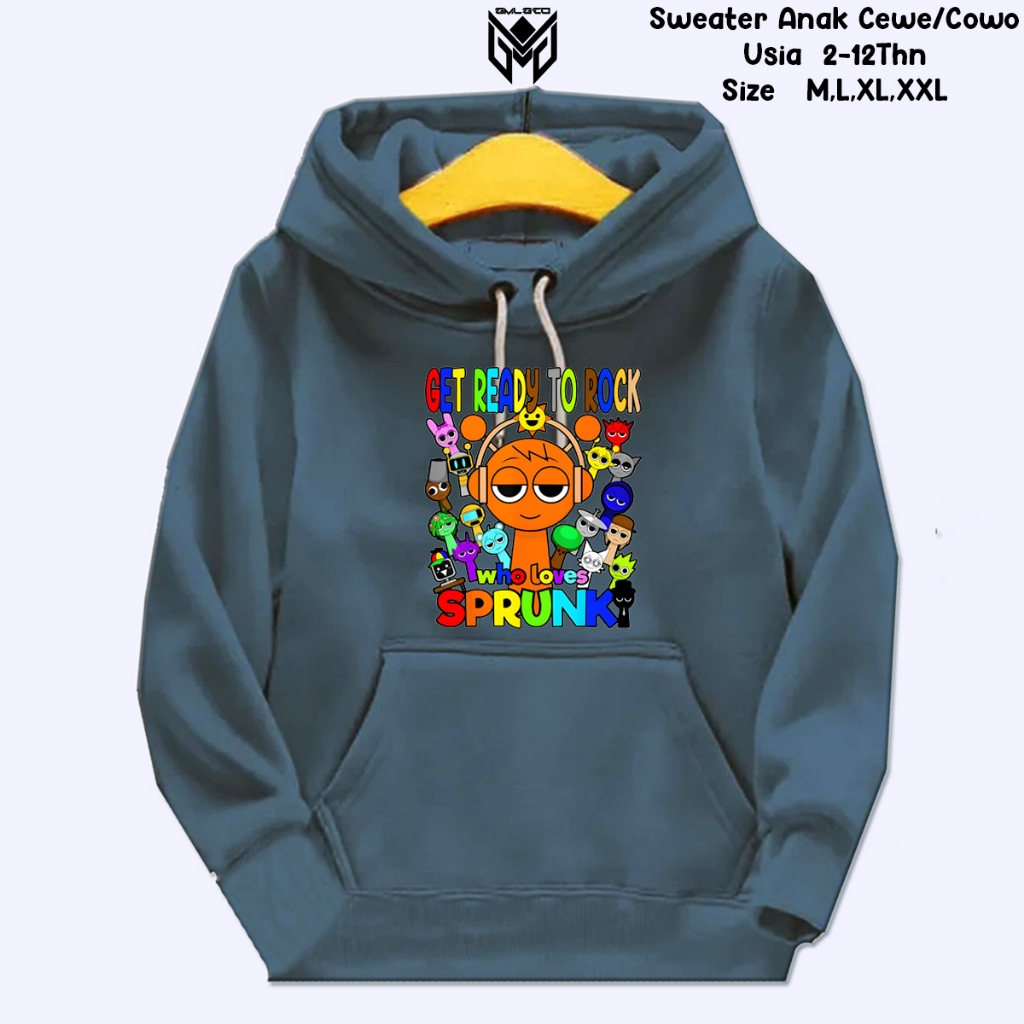 Jual Jaket Anak Sprunki Sweater Hoodie Sprunki Anak Laki Laki Perempuan ...