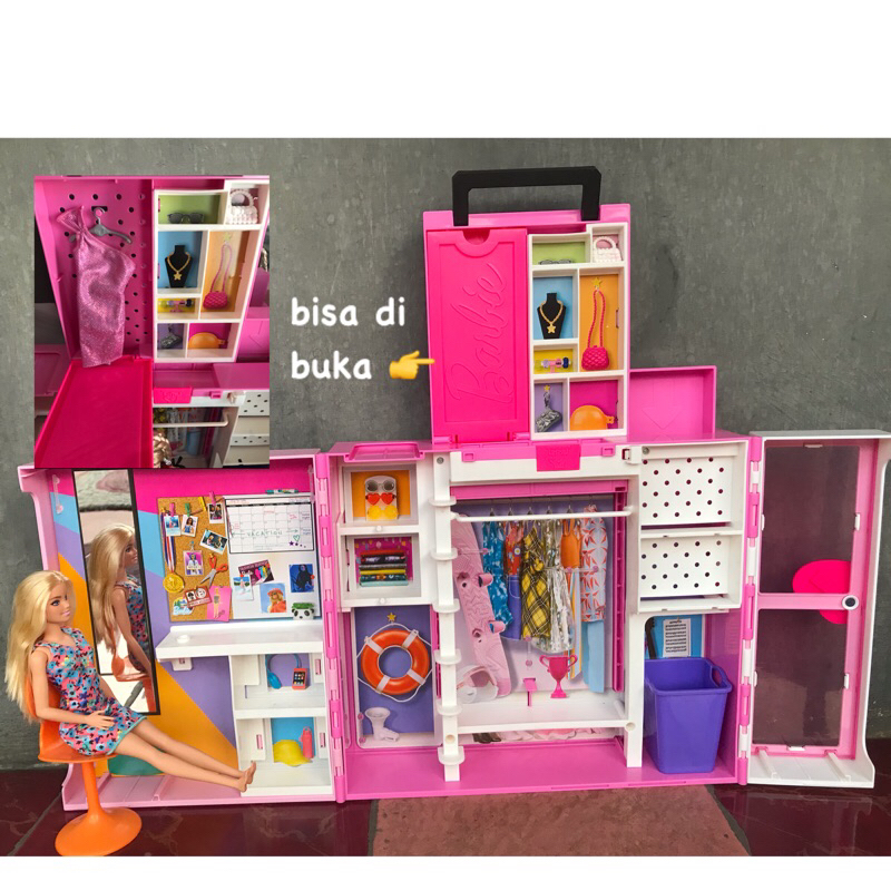 Jual barbie dream pink closet doll and playset ,rumah barbie,lemari ...