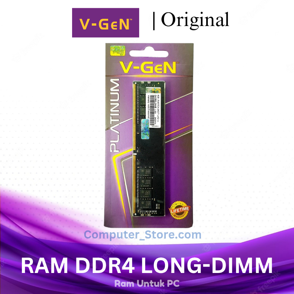 Jual Ram PC Longdimm V-GeN Platinum DDR4 4GB 8GB 16GB PC 2400Mhz / 2133Mhz / 2666Mhz / 3200Mhz ...