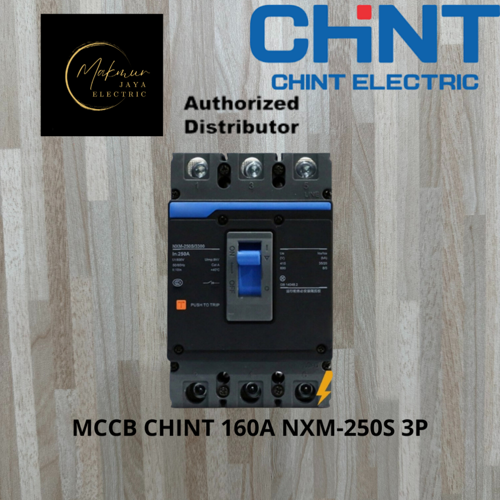 Jual MCCB CHINT 160A 3P NXM-250S/3300 | Circuit Breaker 160A | Pemutus Arus 3 Pole |MCCB ...