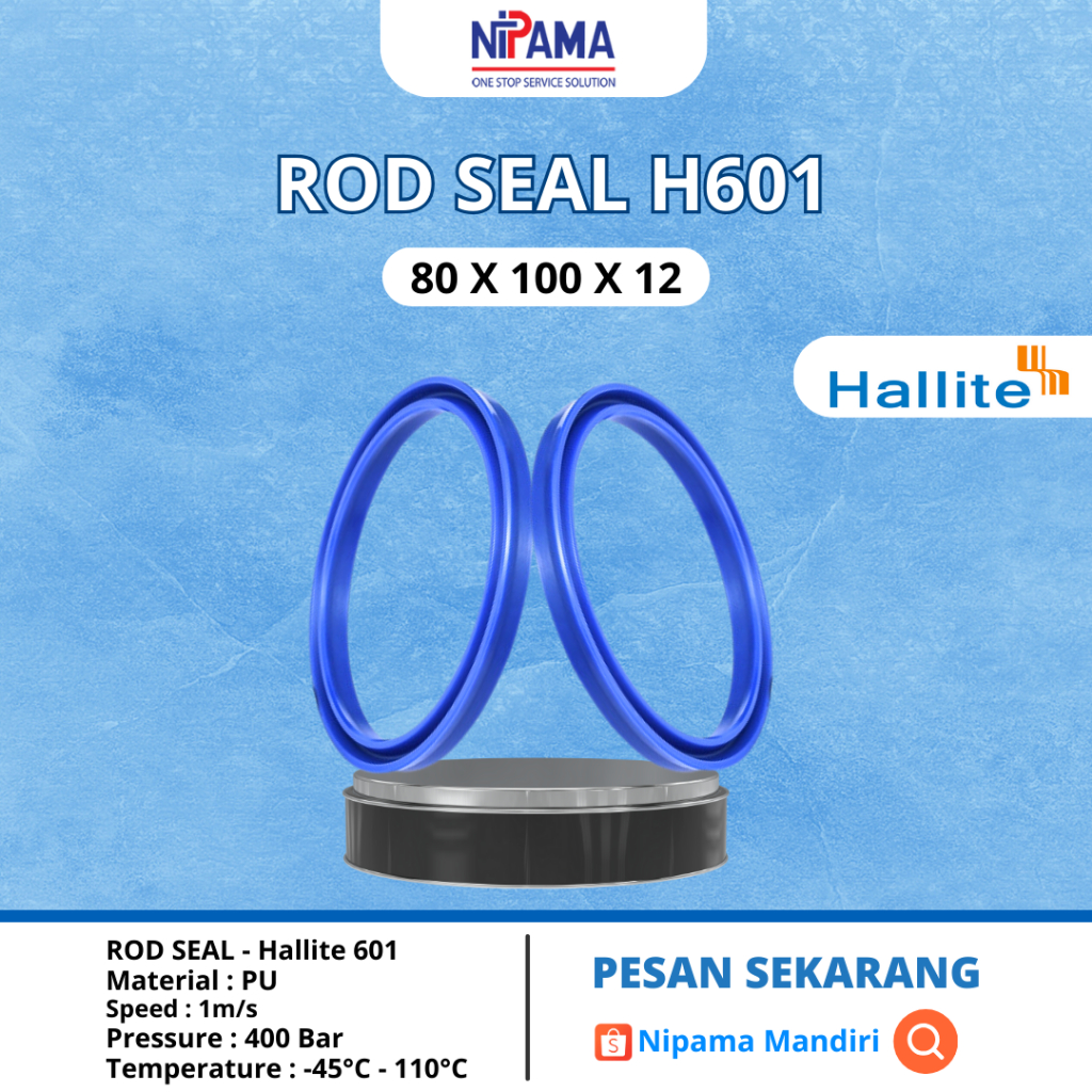 Jual Rod Seal 80 X 100 X 12 Hallite 601 | Shopee Indonesia