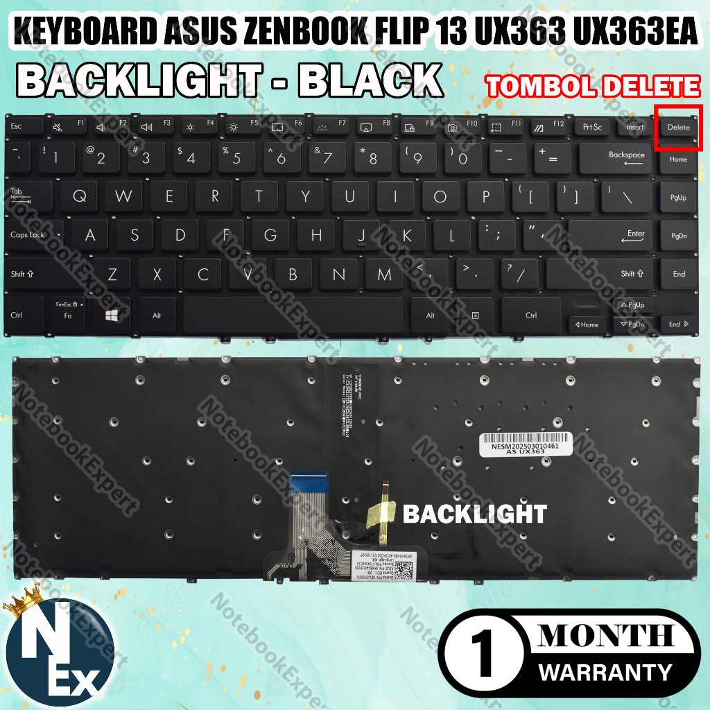 Jual KEYBOARD ASUS ZENBOOK FLIP 13 UX363 UX363EA BACKLIGHT | Shopee ...