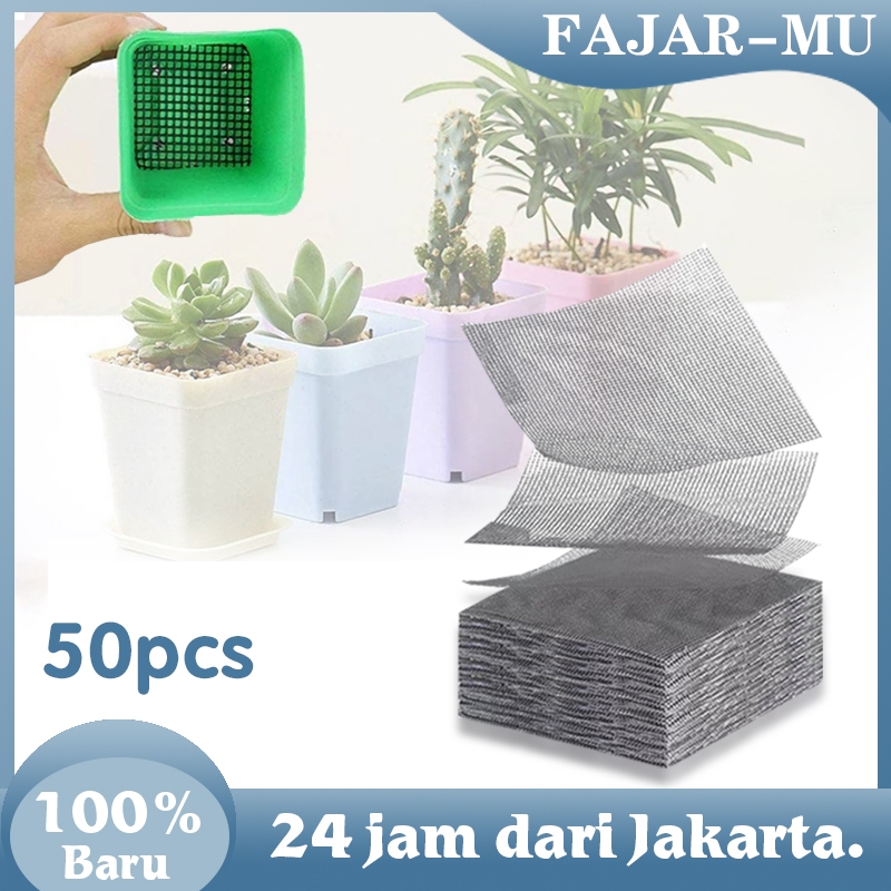 Jual Alas Jaring Pot Bunga 50pcs Alas Jaring Pot Bunga Bernapas Anti ...