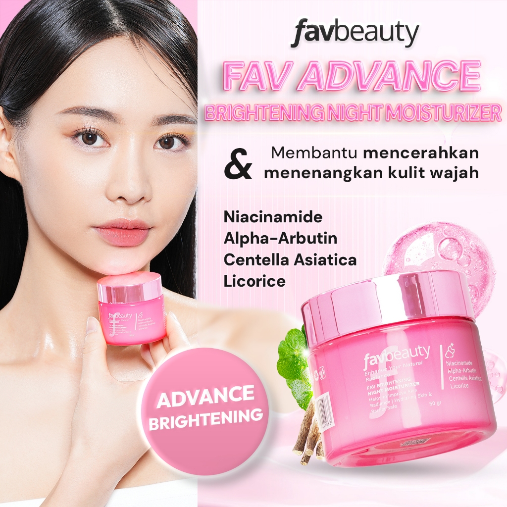Jual FAV Beauty Advanced Brightening Night Moisturizer | Krim Malam ...