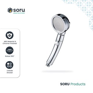 Jual SORU - Kepala Shower Mandi Hand Shower - 3 Mode Pressure Rotasi ...