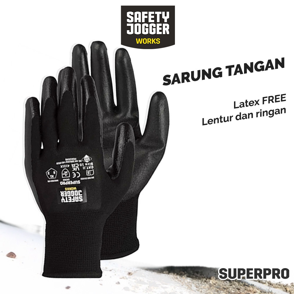 Jual Safety Jogger Superpro 4121X Sarung Tangan Kerja Bahan Nitril ...