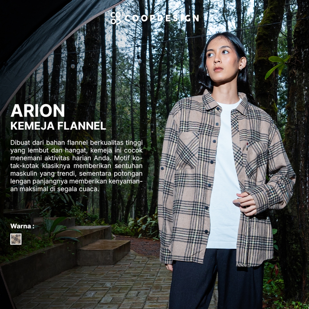 Jual [NEW ARRIVAL] Coop Design - Arion Kemeja Flannel Tartan Flanel Kotak-Kotak Lengan Panjang ...