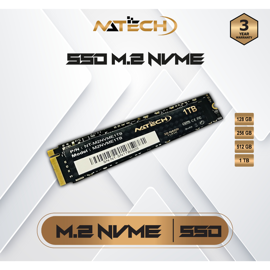 Jual SSD M2 NVME / M.2 NVME / M2 NVME 256GB NATECH RESMI (GARANSI 3 TAHUN) - SSD ONLY | Shopee ...