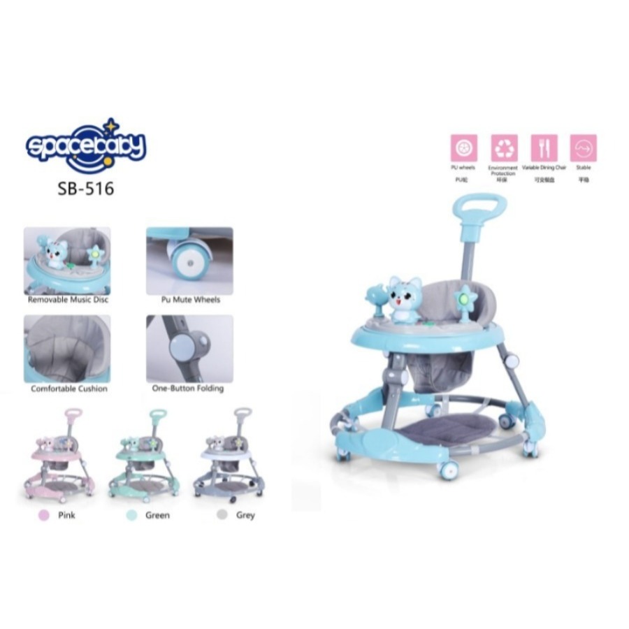 Jual Spacebaby Baby Walker SB516 / Baby Walker / Apolo Bayi | Shopee ...