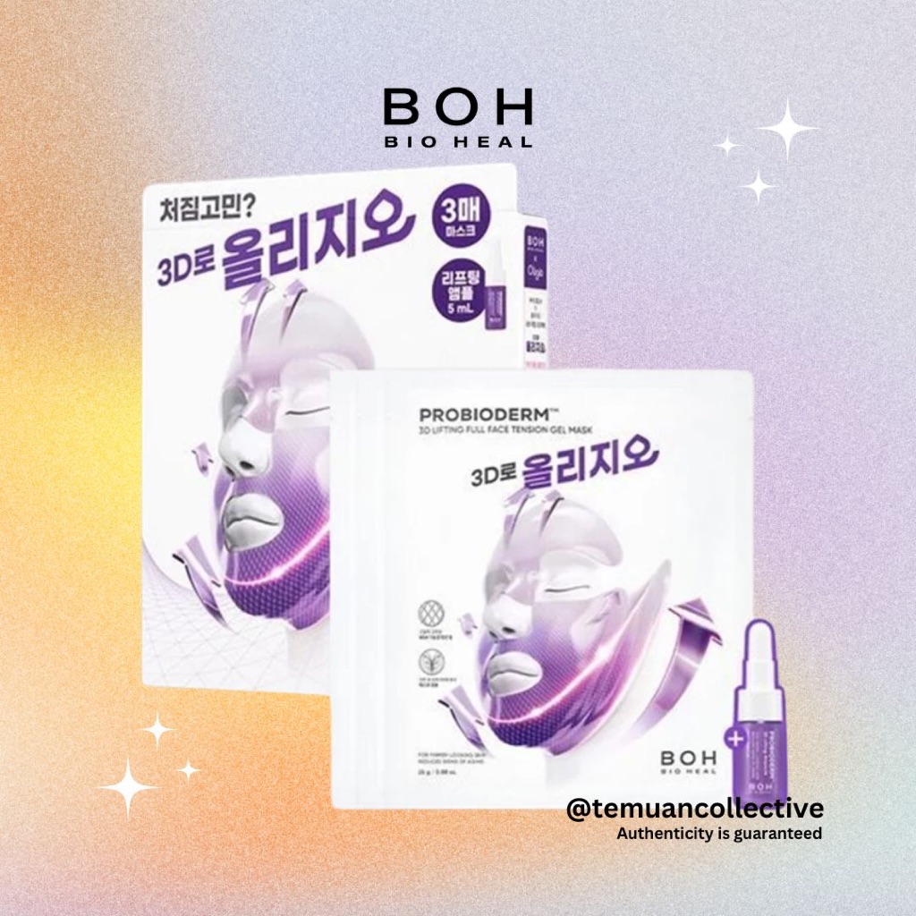 Jual BIOHEAL BOH Probioderm 3D Lifting Full Face Tension Gel Mask Sheet ...