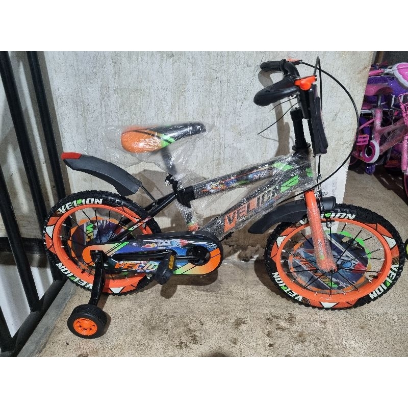 Jual SEPEDA ANAK BMX 16 VELLION BAN POMPA+ RODA SAMPING | Shopee Indonesia