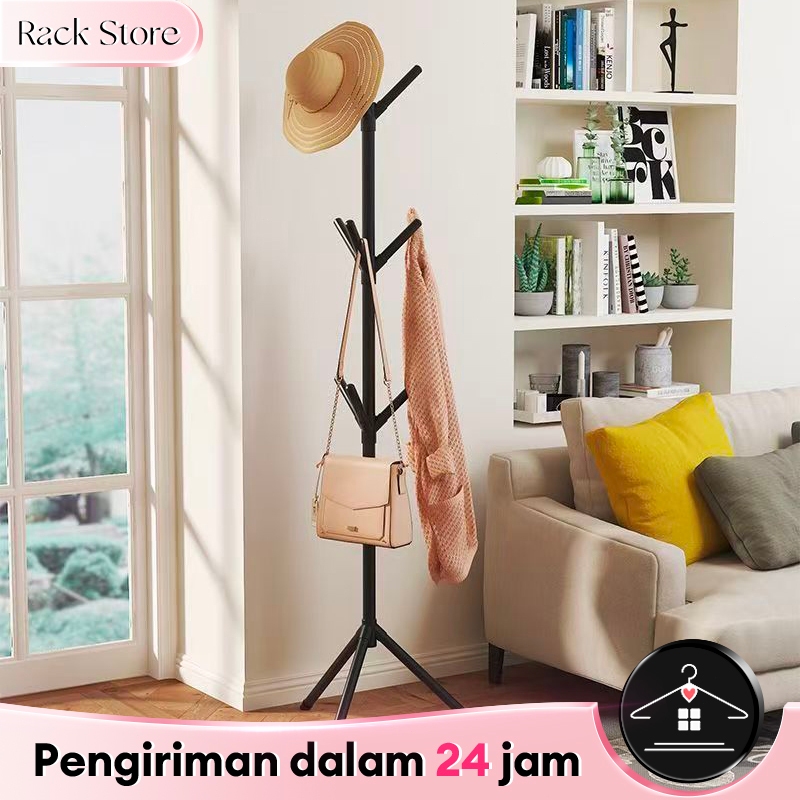 Jual Stand Hanger Gantungan Topi Multifungsi Baju Tiang Berdiri Hanger ...