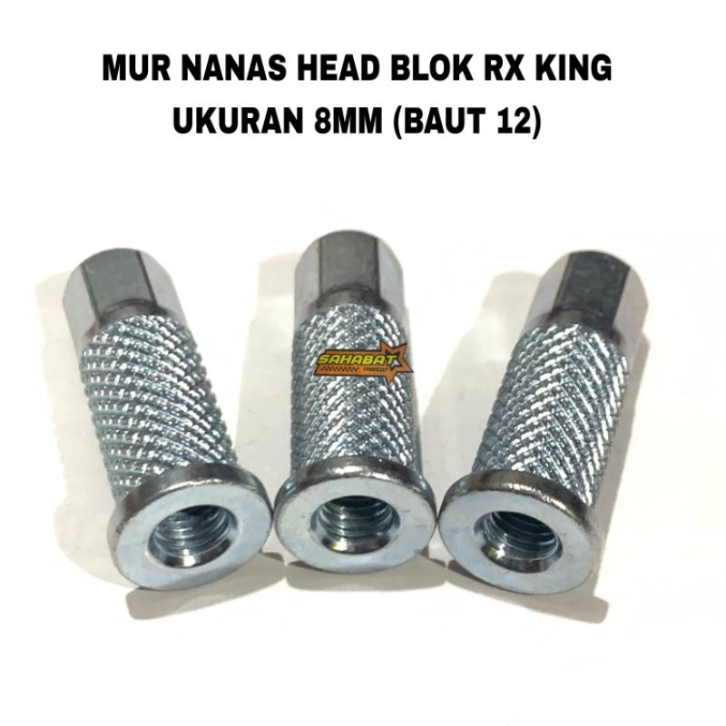 Jual Mur Nanas Mur Head Blok RX King Ukuran M8 Panjang 41cm | Shopee ...