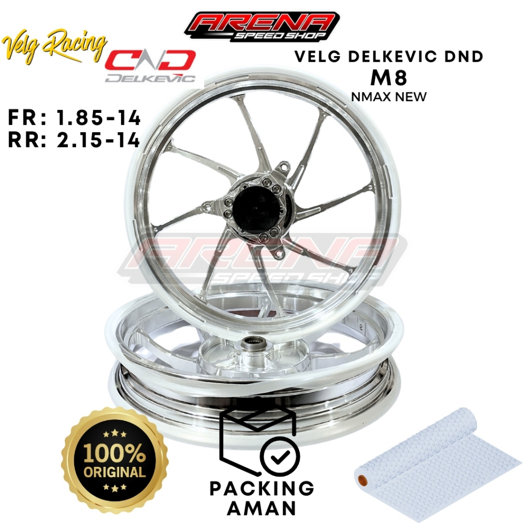 Jual DND Delkevic M8 Nmax New 185x14 & 215x14 Velg Racing Palang 8 Nmax ...