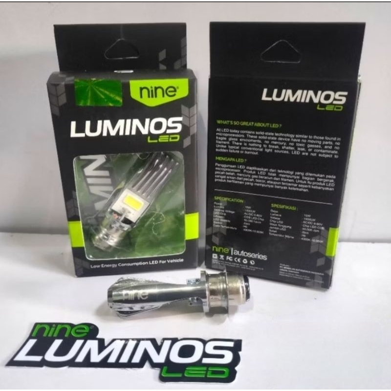 Jual Lampu Utama Led LUXIMOS NINE Motor H6 Universal Luminos LED ...