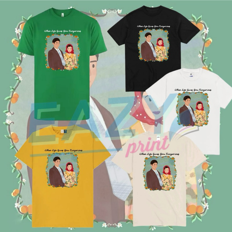 Jual KAOS KDRAMA WHEN LIFE GIVES YOU TANGERINES VINTAGE FRAME BAJU AE SUN GWANG SIK LEE JI EUN ...