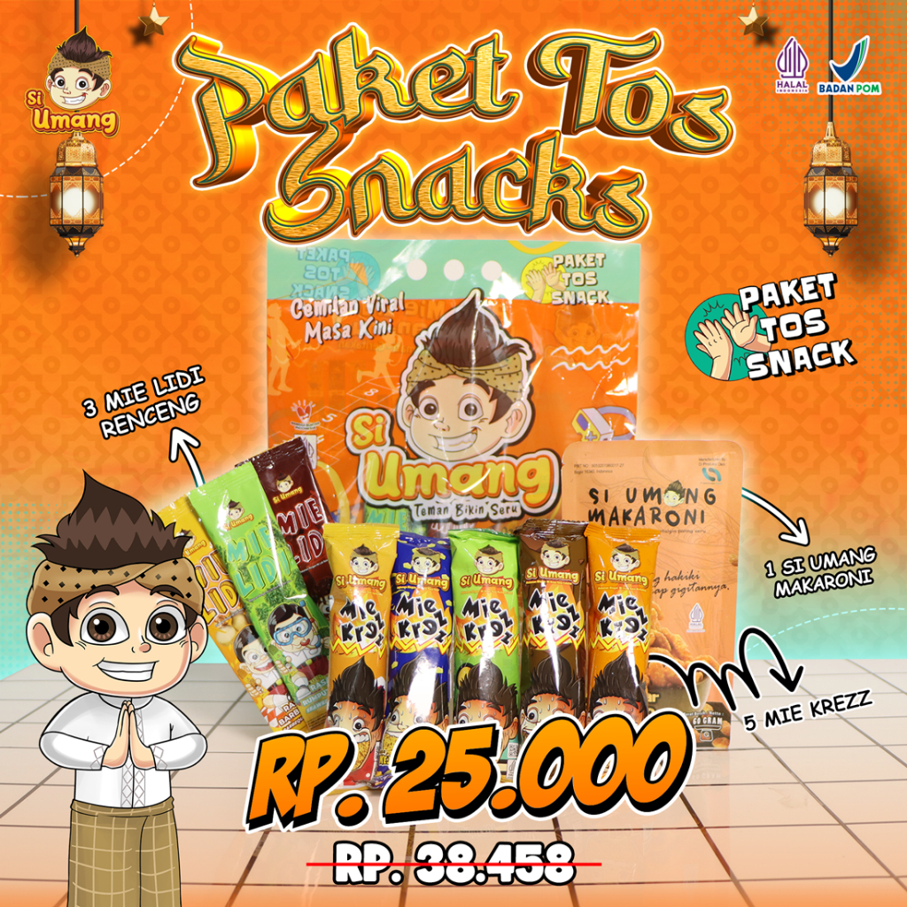 Jual Si Umang paket TOS Snack Mie Lidi isi 9 Pcs | Shopee Indonesia