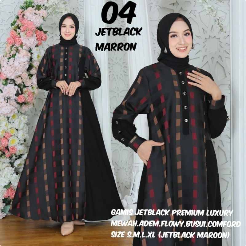 Jual Gamis Maxy Jetblack Premium /Gamis Arab HITAM & PUTIH (adem.tebal ...